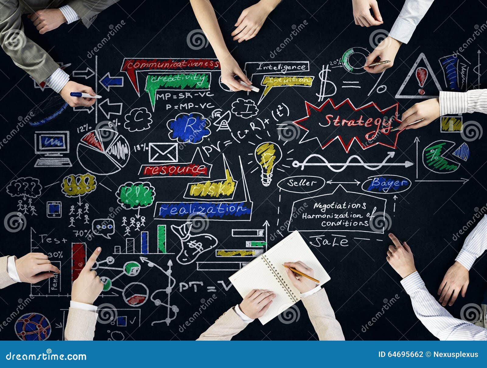 Creative Work of Business Team Stock Photo - Image of marketing ...
