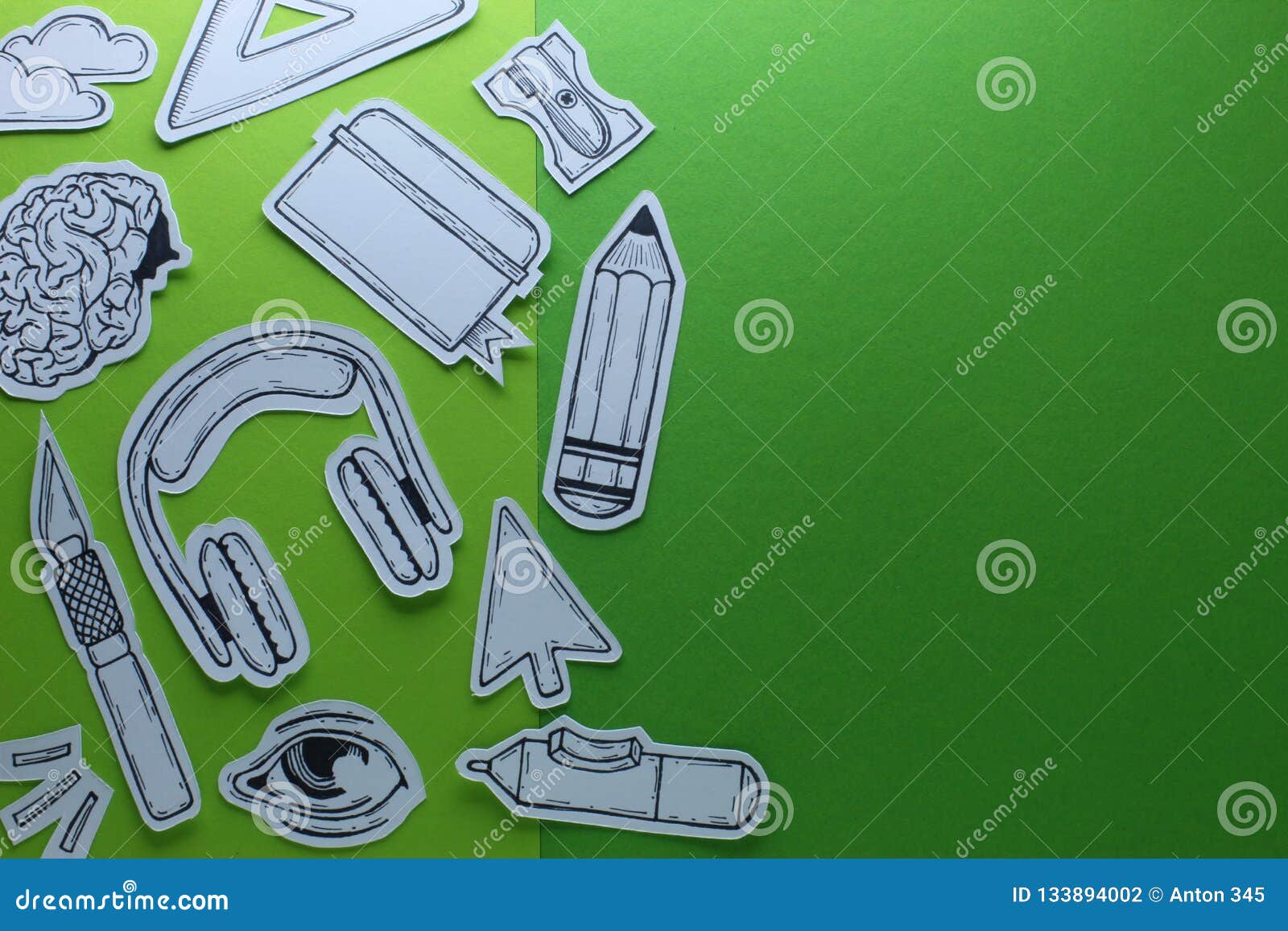 Creative Work Graphic Designer Related Tools Symbols Devices Objects ...