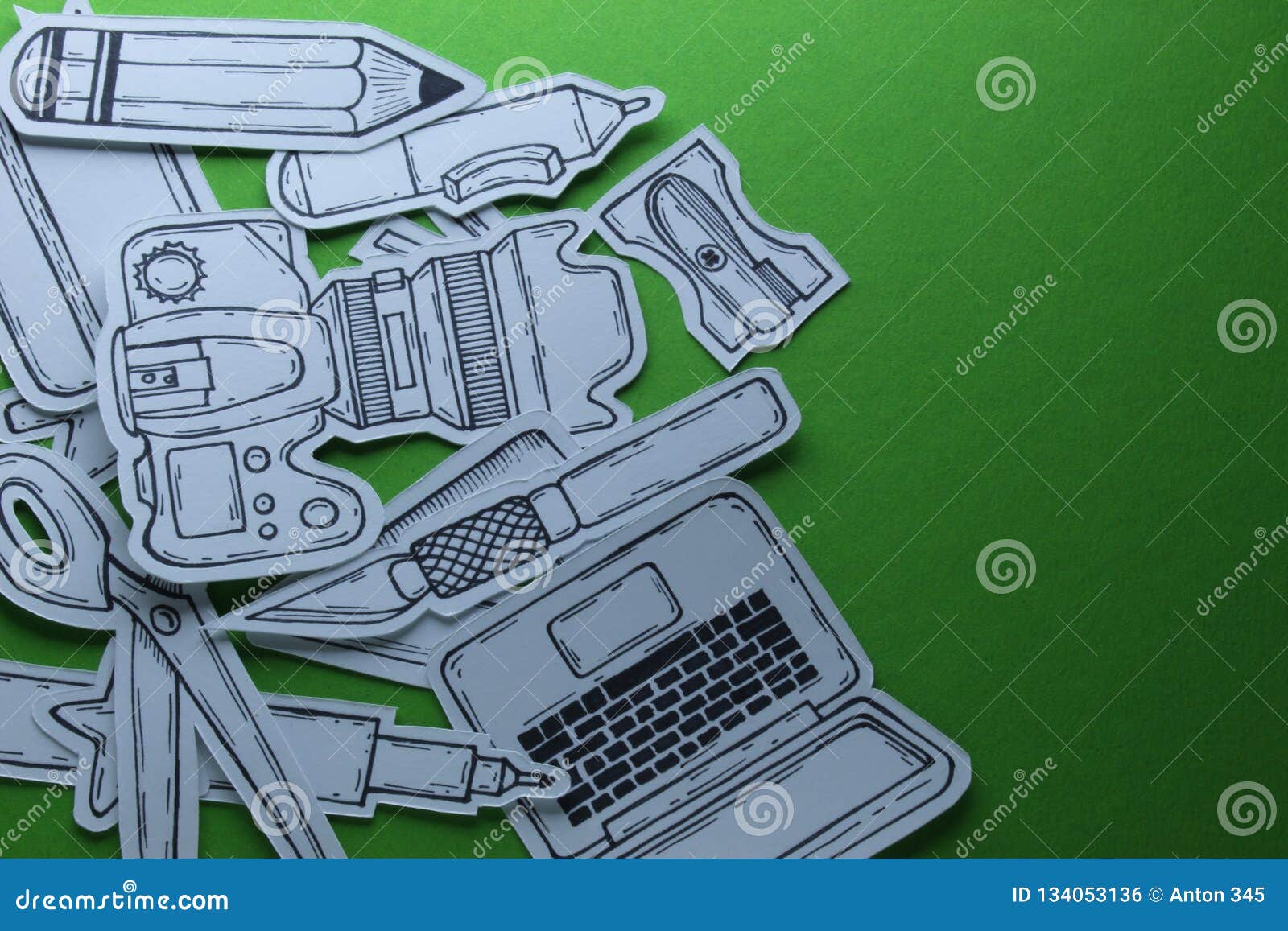 Creative Work Graphic Designer Related Tools Symbols Devices Objects ...