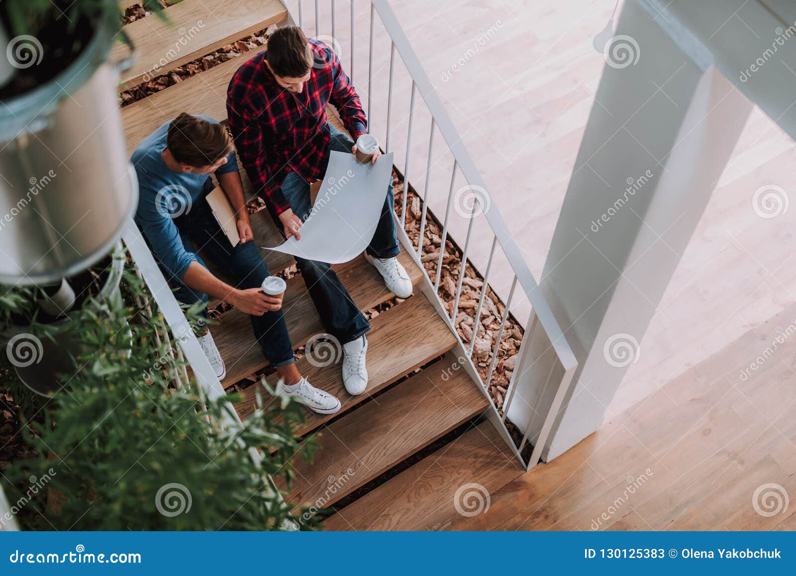 Creative Work with the Partner at Office Stock Image - Image of life ...