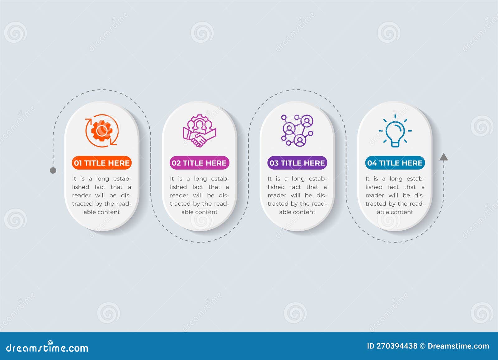 Creative Work Process and Business Information Diagram Vector with ...
