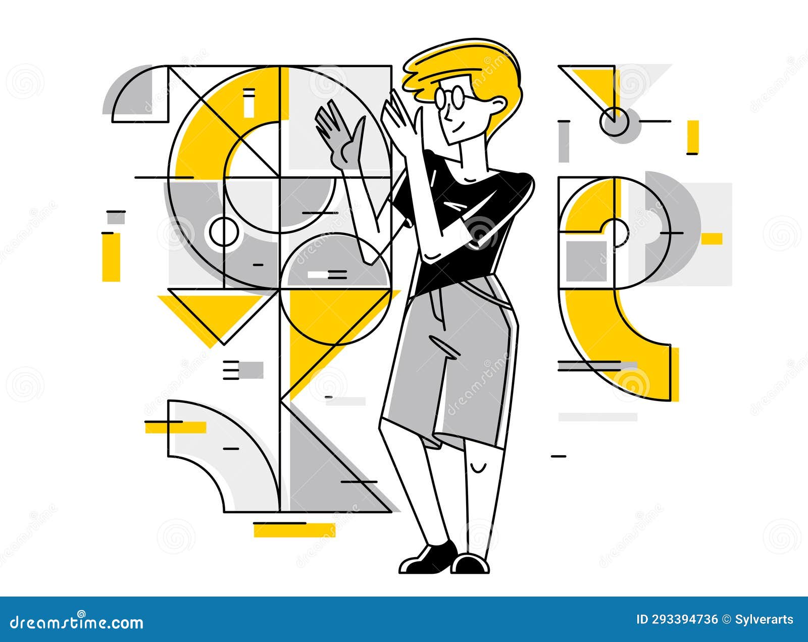 Creative Worker Doing Some Job and Creating Some System, Inspired ...