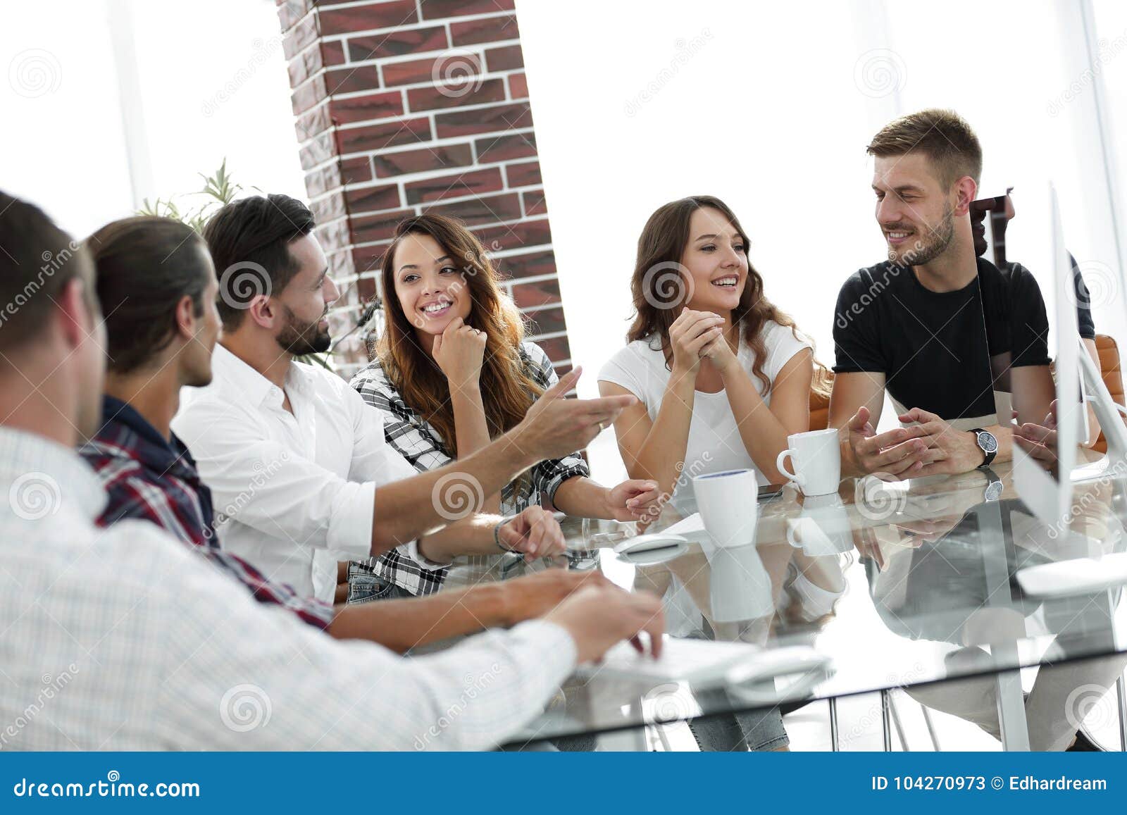 Creative Workers Design Together in the Studio. Stock Image - Image of ...