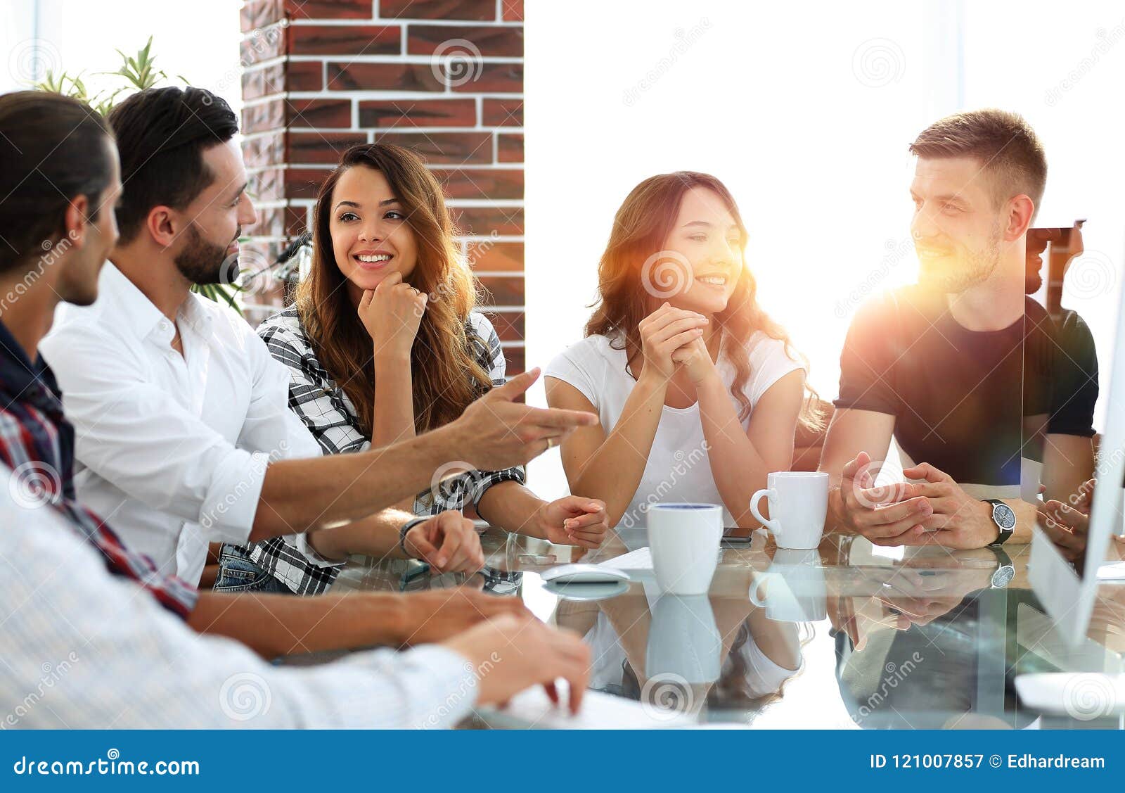 Creative Workers Design Together in the Studio. Stock Image - Image of ...