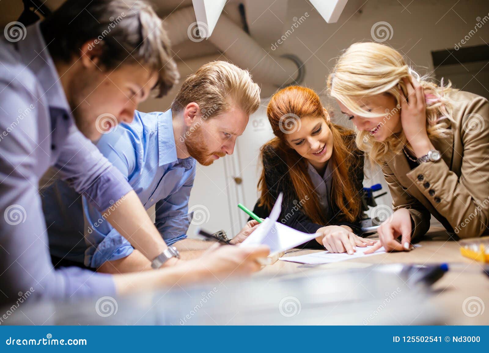 Creative Workers Designing and Planing Stock Image - Image of ...