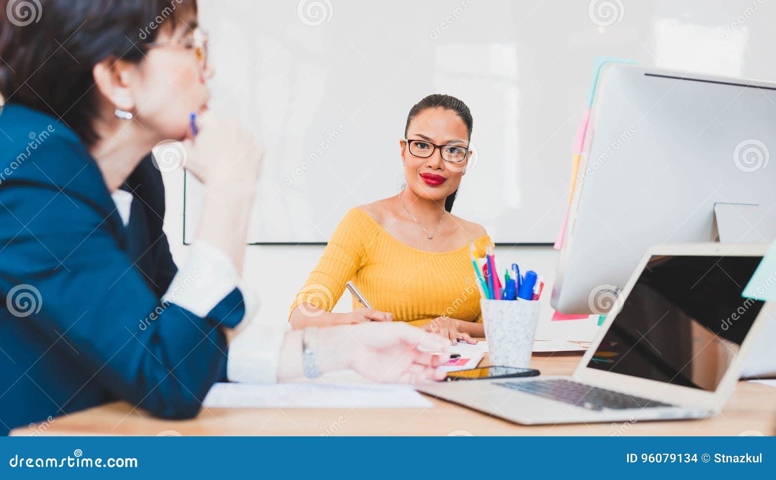 Creative Workers in Modern Loft Style Office, New Style of Work ...