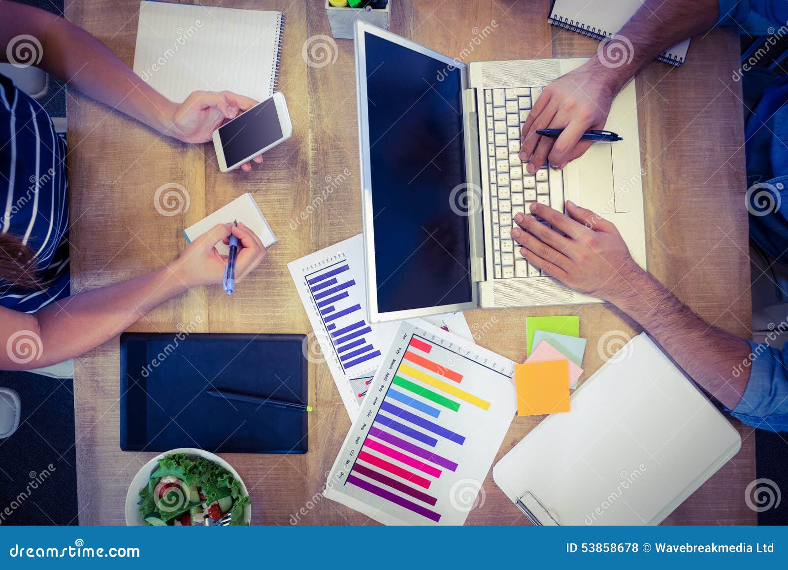 Creative Workers Sharing Desk Stock Photo - Image of business ...