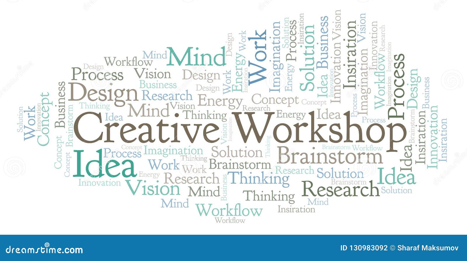 Workshop Word Written On Yellow Background With Blue Kinetic Sand ...