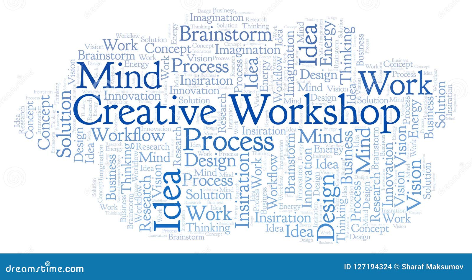 Creative Workshop Word Cloud, Made with Text only. Stock Illustration ...