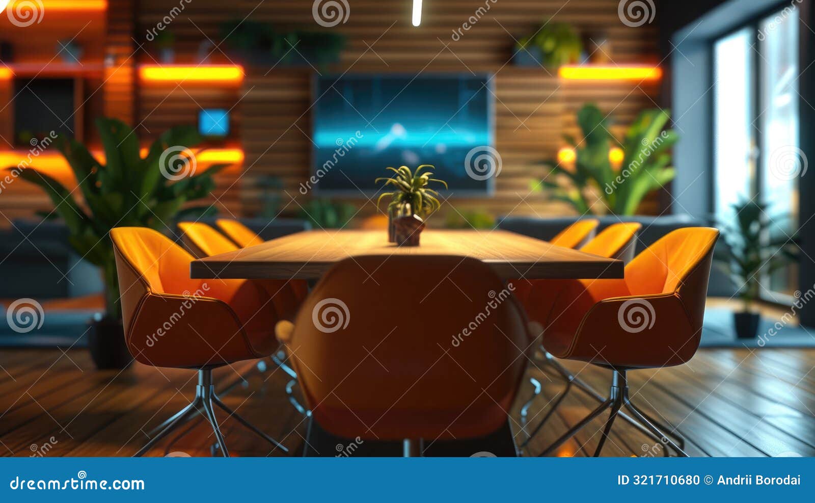 Creative Workspace With Animated Character Working On Computer In A ...