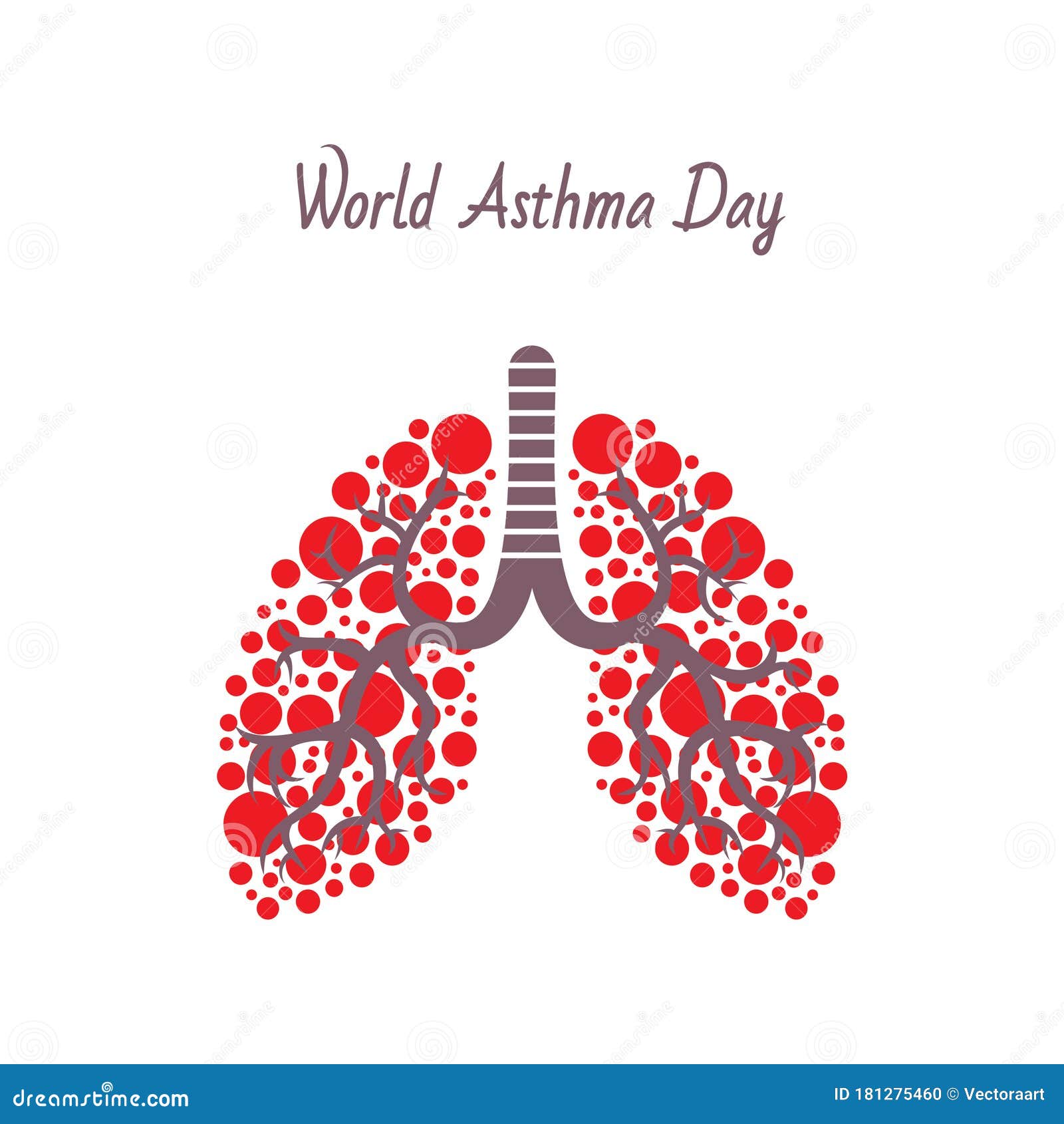 Creative World Asthma Day Design Vector Stock Vector - Illustration of ...