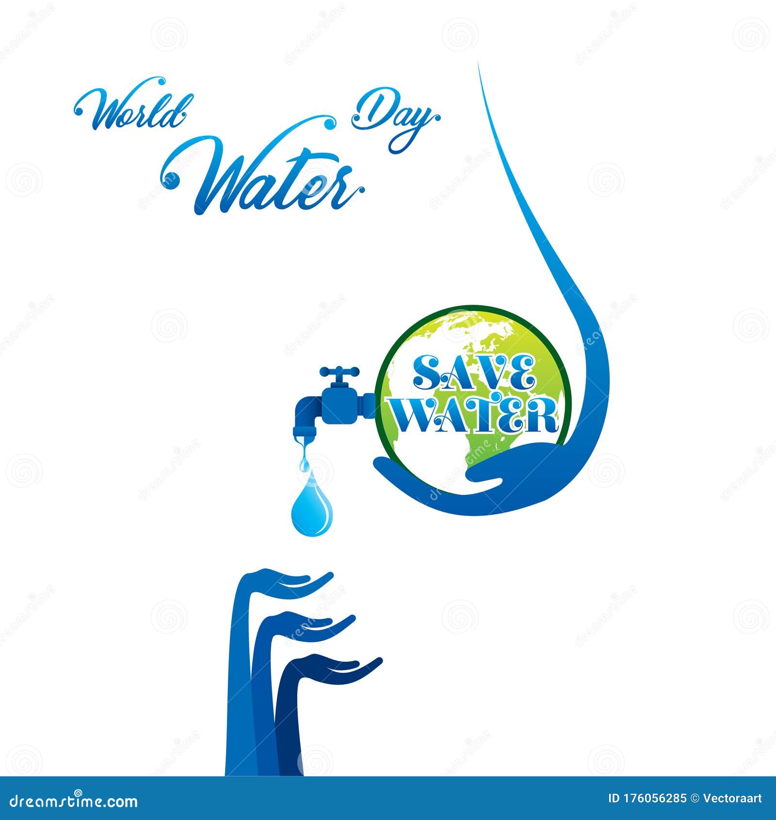 Creative World Water Day Banner Design Stock Vector - Illustration of ...