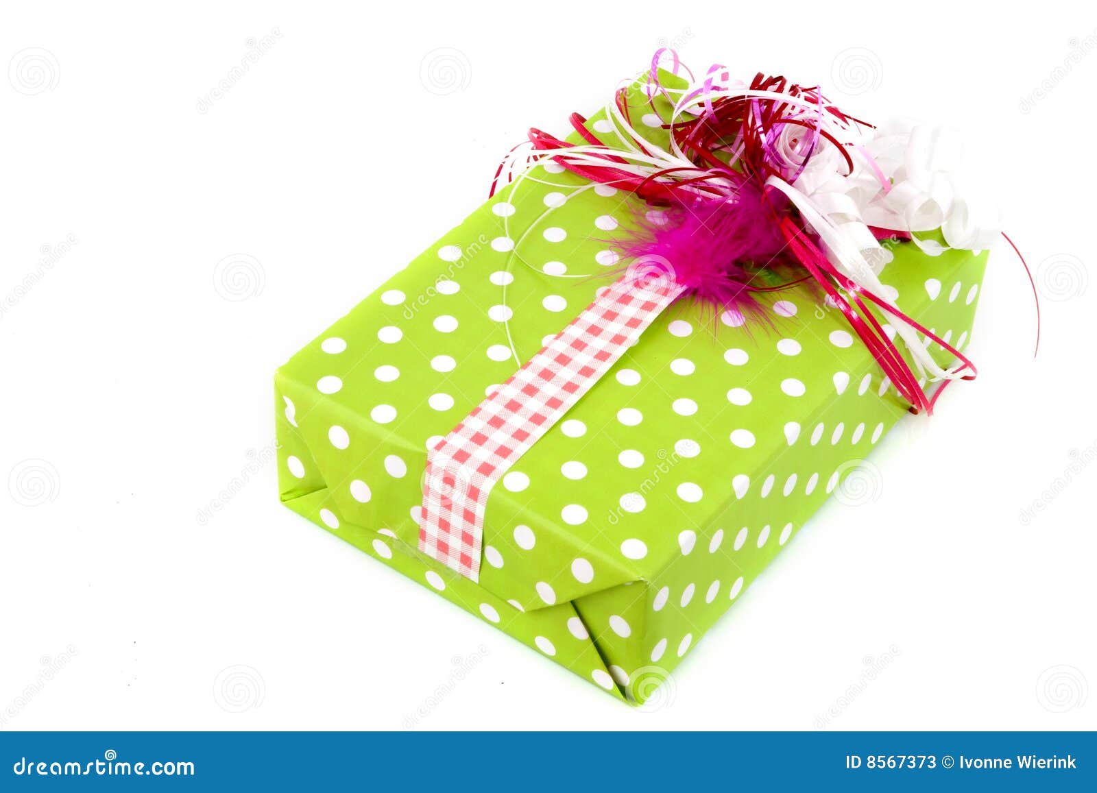 Creative Wrapped Green Present Stock Image - Image of holidays ...