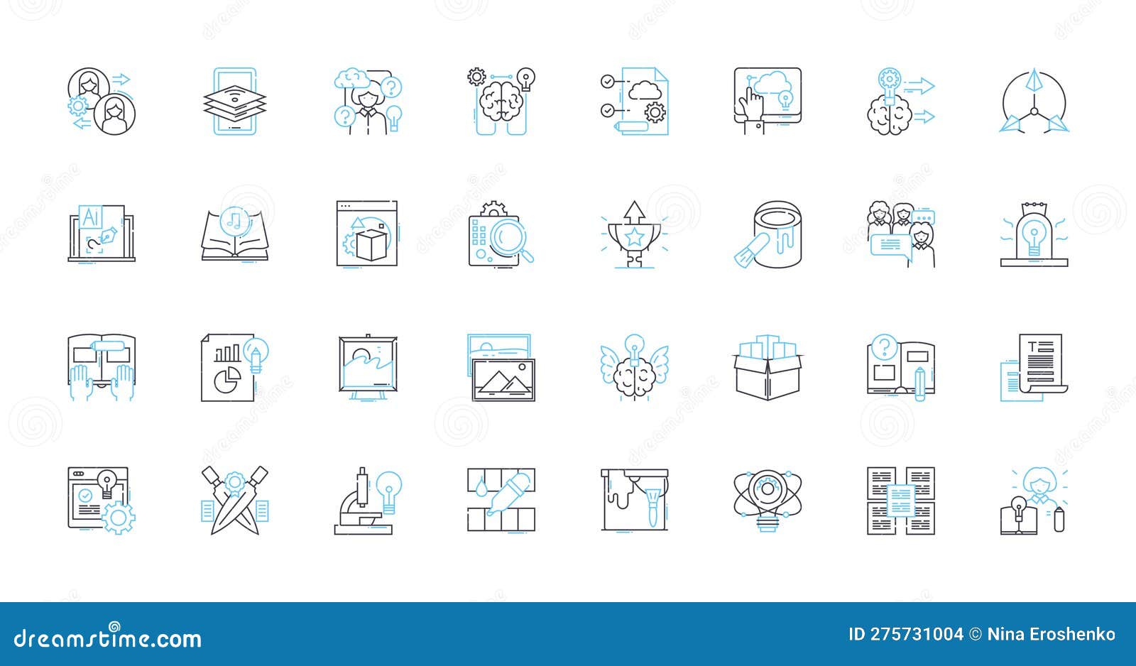 Antagonist Linear Icon. Modern Outline Antagonist Logo Concept O Vector ...