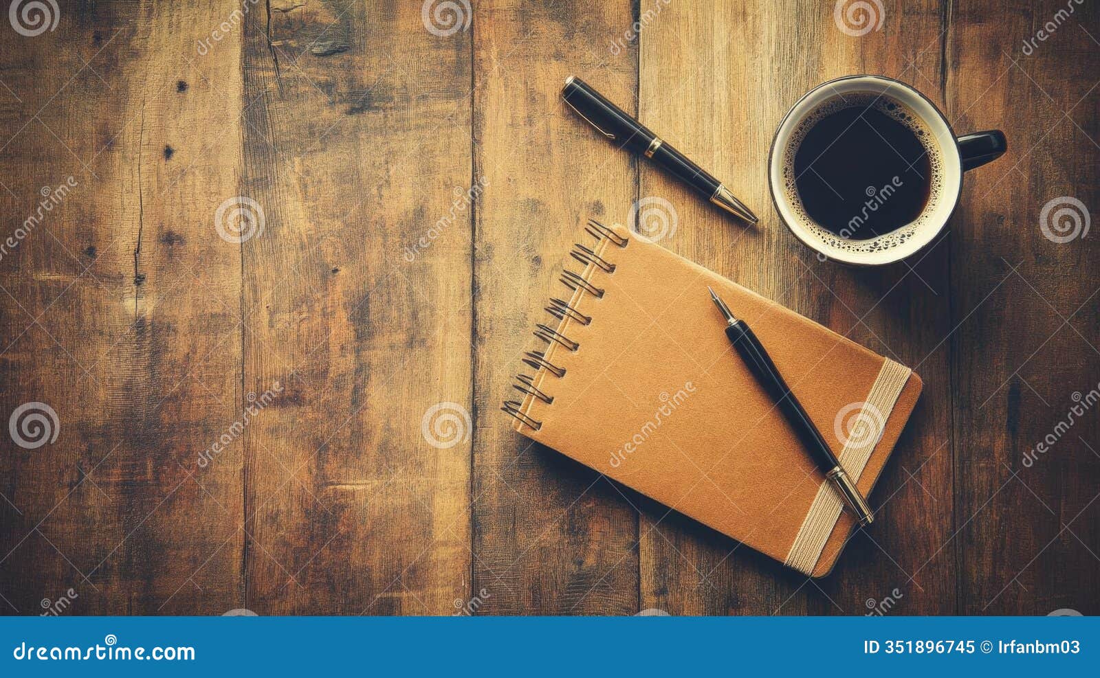 Creative Writing Process, Ideas Flow with Coffee, Notebook, and Pens on ...