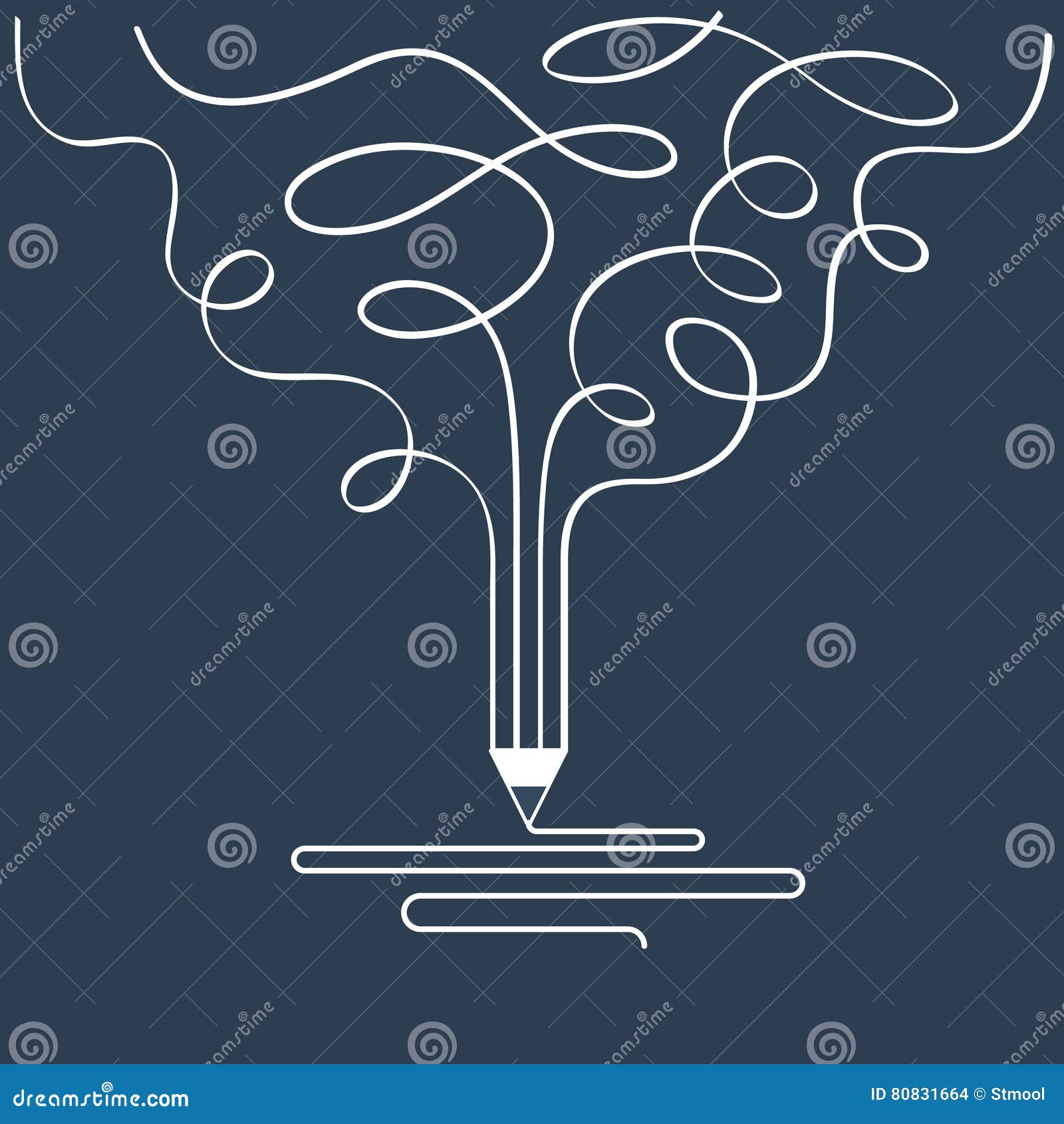 Creative Writing, Storytelling, Graphic Design Studio Symbol Stock ...