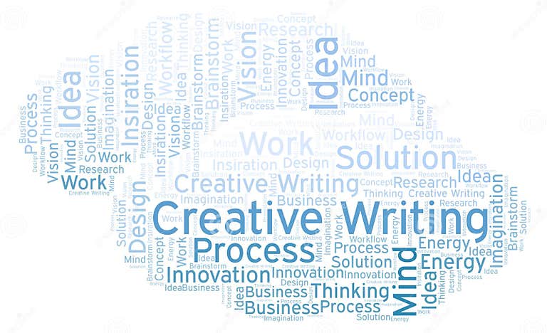 Creative Writing Word Cloud, Made with Text only. Stock Illustration ...