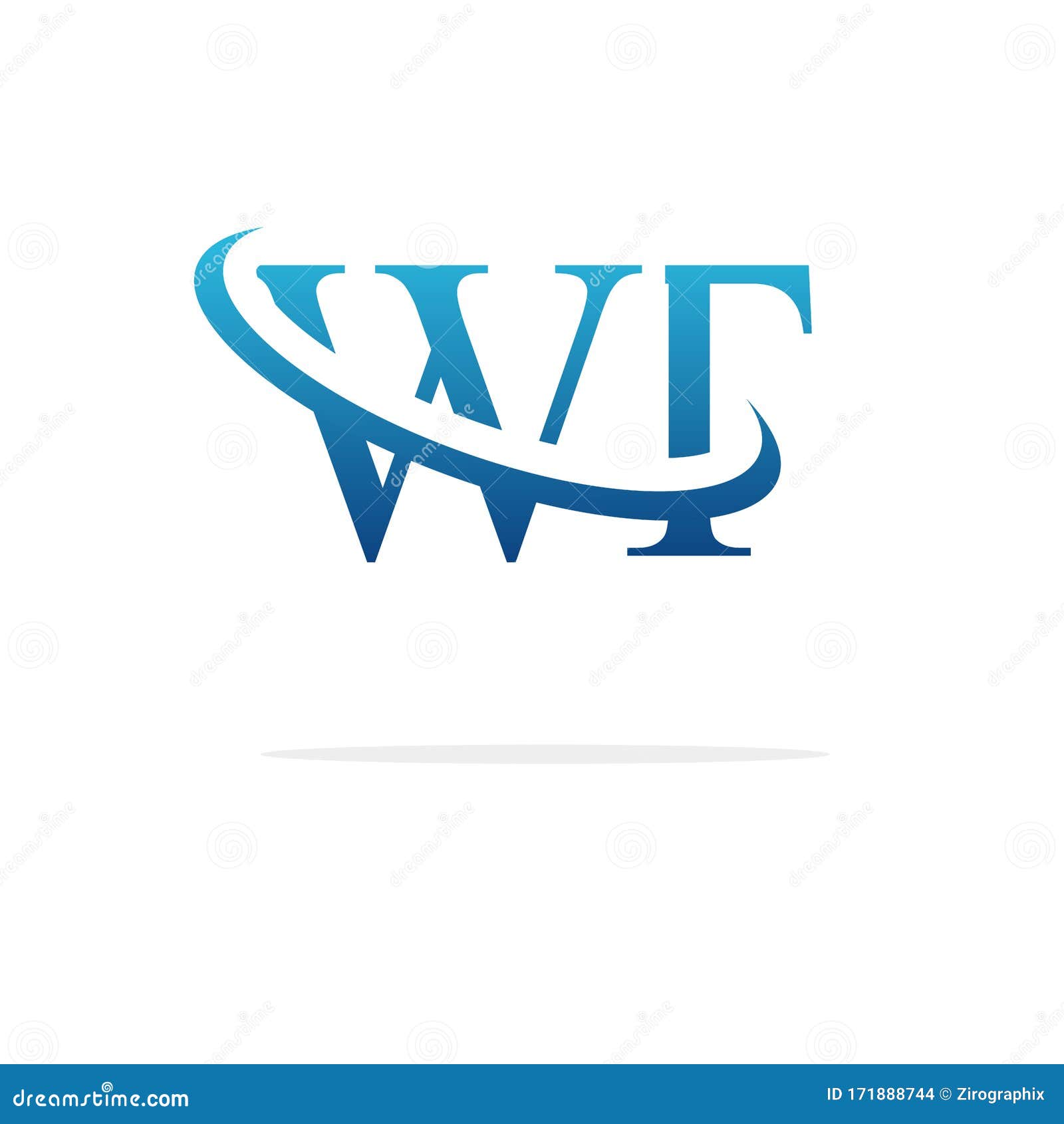 Creative WT Logo Icon Design Stock Vector - Illustration of creative ...
