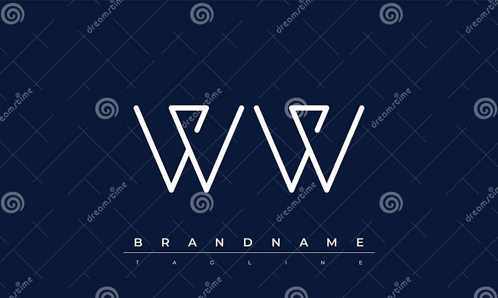 Creative WW Letter Initial Logo Vector Image Stock Vector ...