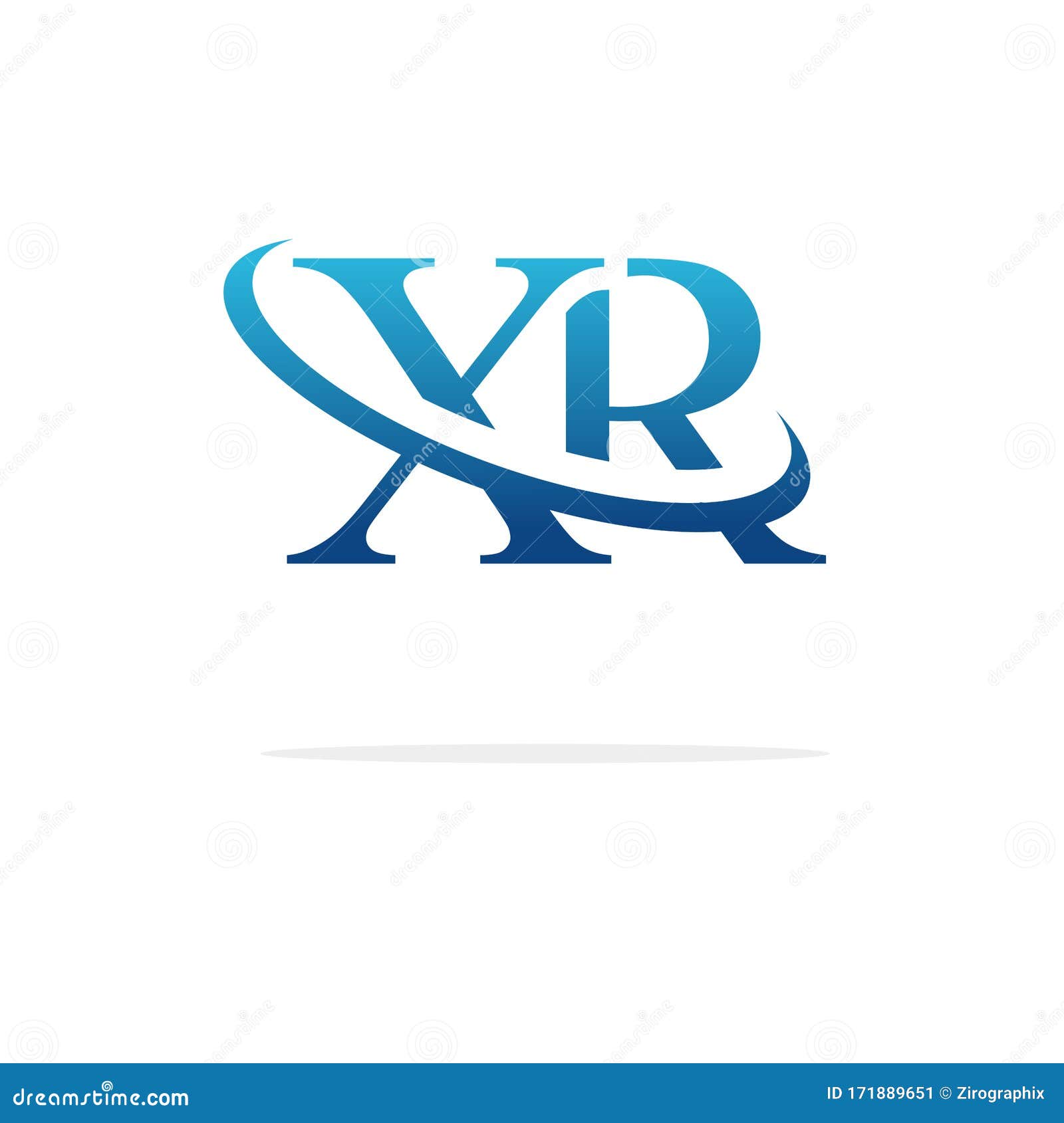 Creative XR Logo Icon Design Stock Vector - Illustration of simple ...