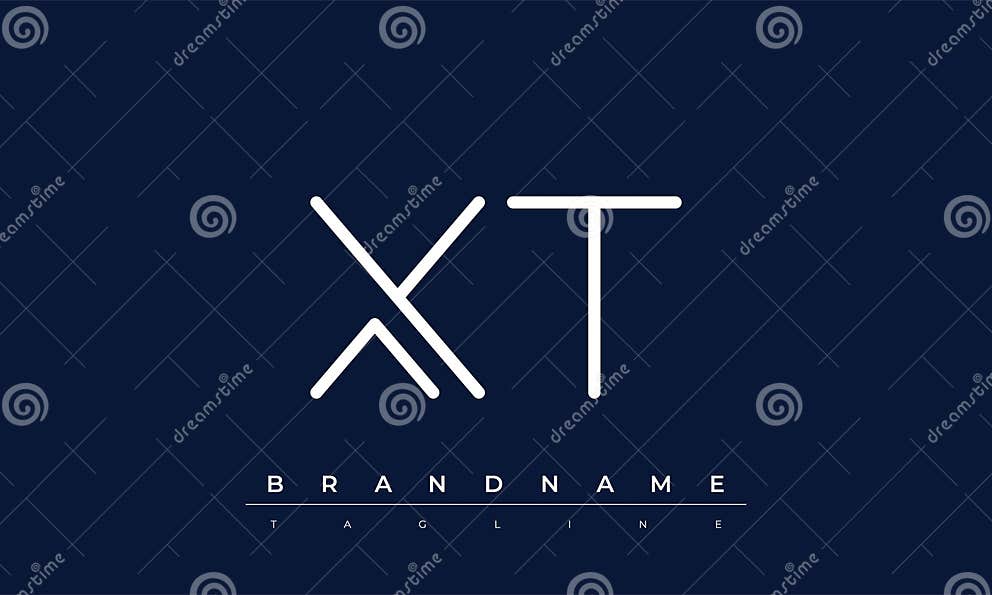 Creative XT Letter Initial Logo Vector Image Stock Vector ...