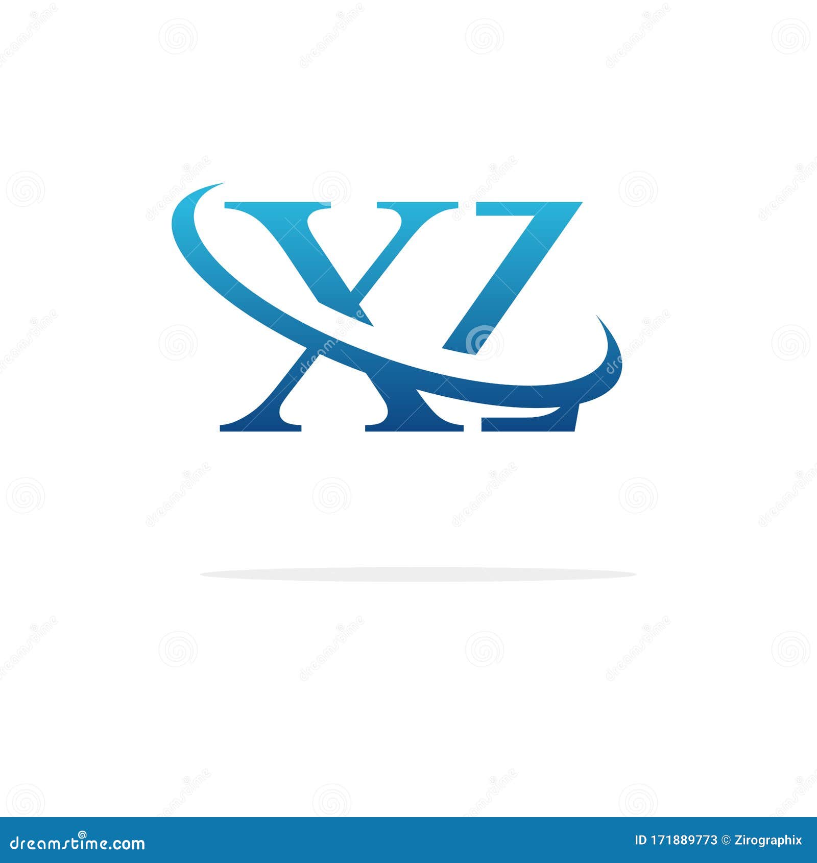 Creative XZ Logo Icon Design Stock Vector - Illustration of information ...