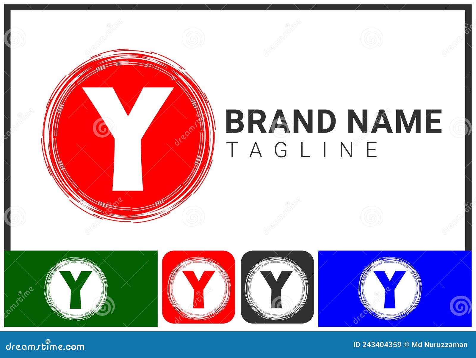 Creative Y Letter Logo and Icon Design Template Stock Illustration ...