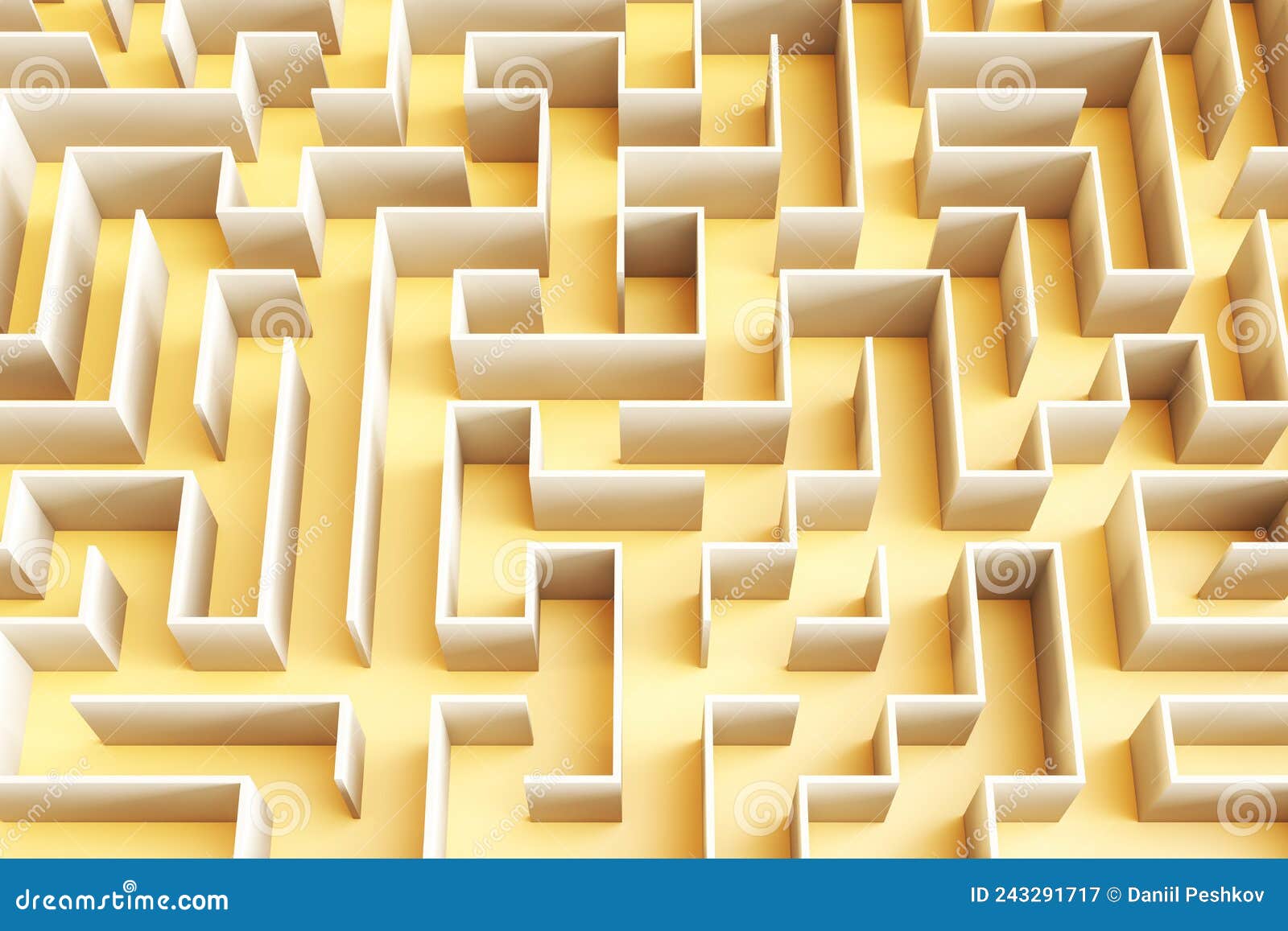 Creative Maze Wallpaper. Solution, Way Out and Challenge Concept. 3D ...