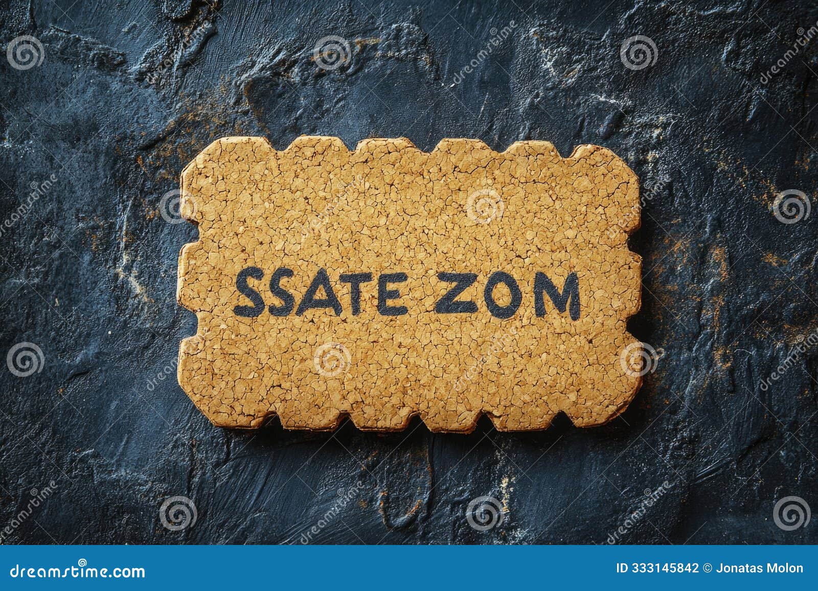 Creative Yellow Paper Design: Safe Zone on Cork Board with Ample Sp ...