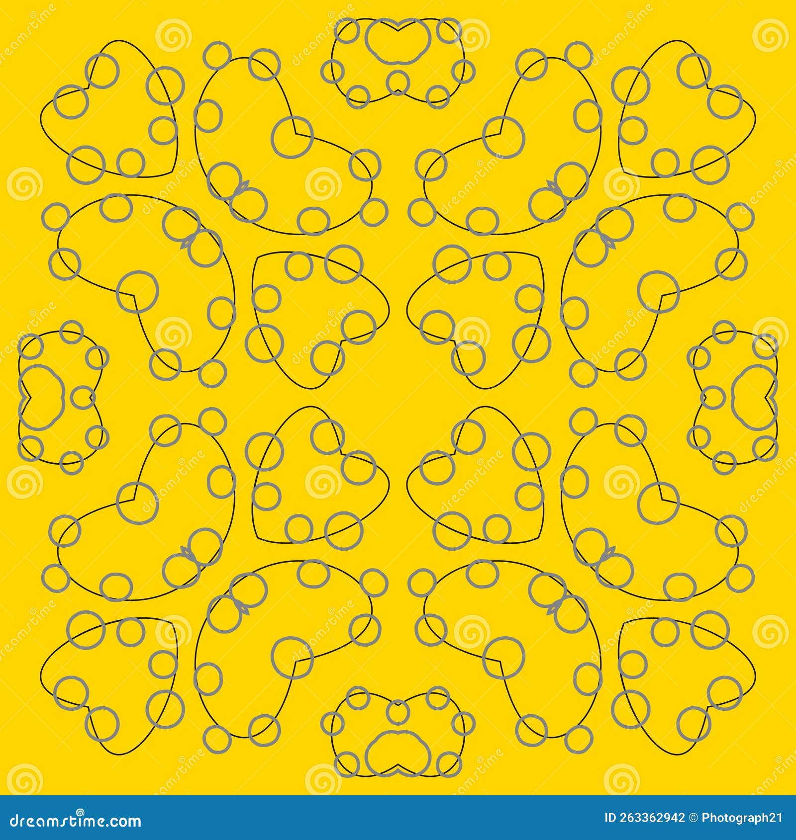 Creative Yellow Pattern, Doodles and Lines Stock Vector - Illustration ...
