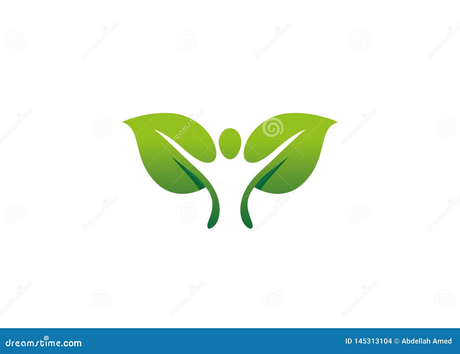 Creative Yoga Tree Pose Symbol Visualized With Simple Touch Cartoon ...