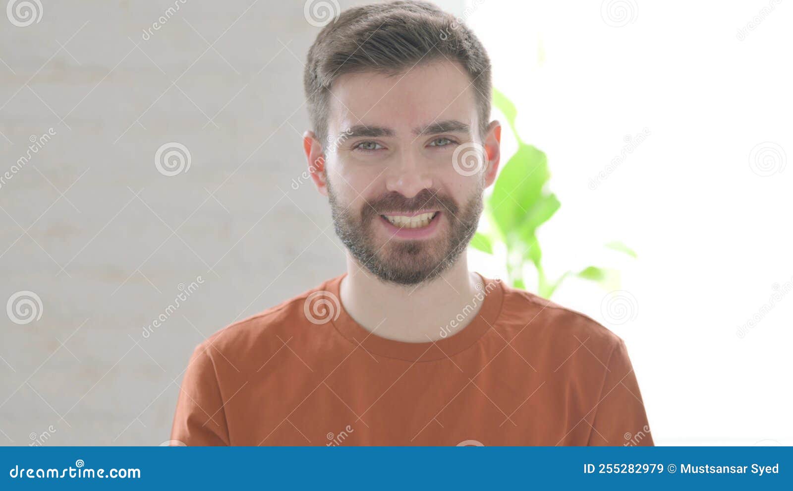 Young Man Shaking Head in Approval Stock Image - Image of planning ...