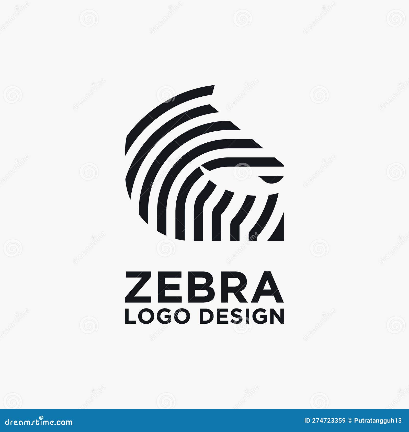 Creative Abstract Zebra Logo Design Stock Vector - Illustration of wild ...