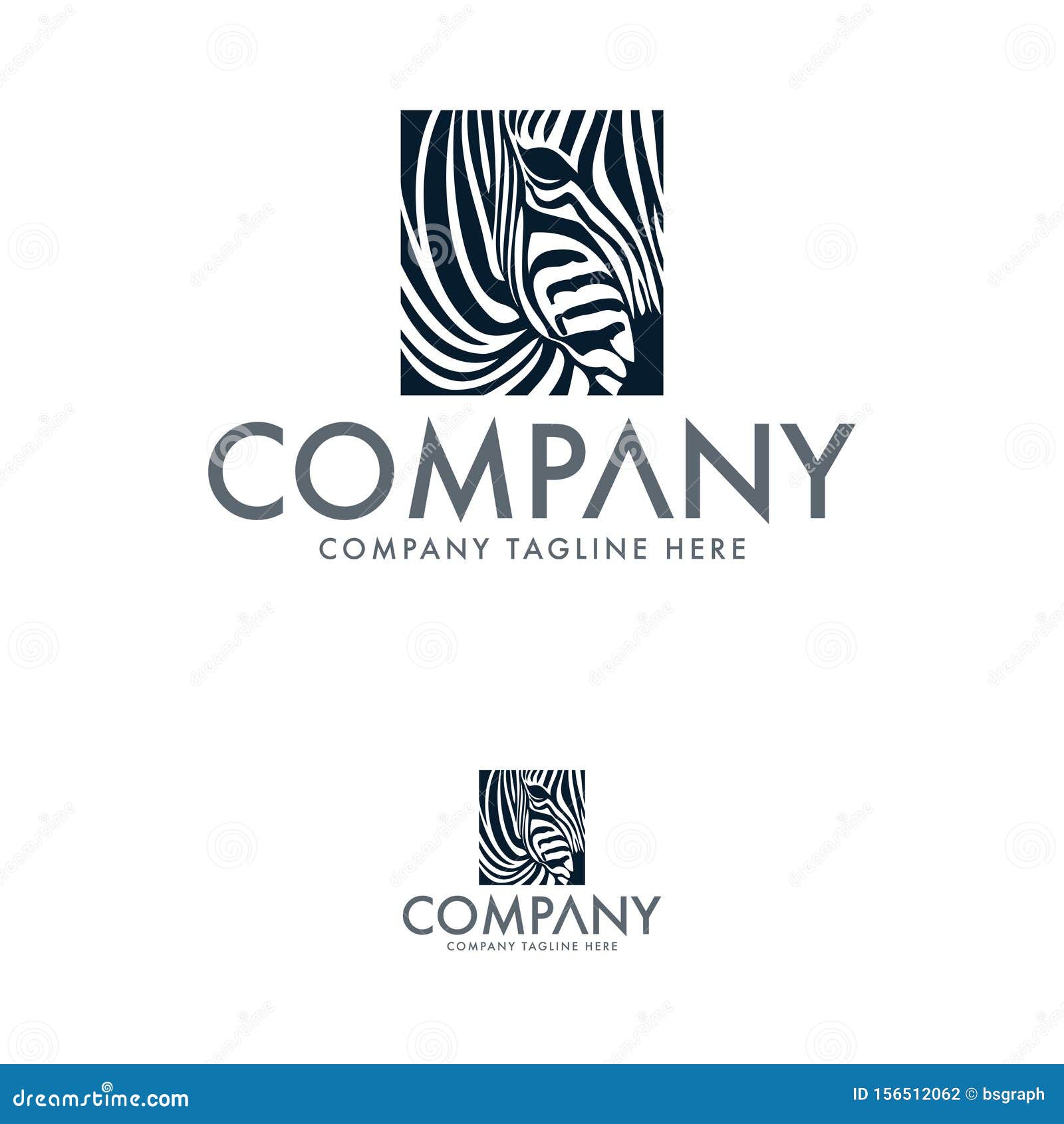 Creative Zebra Logo Design Vector Stock Illustration - Illustration of ...