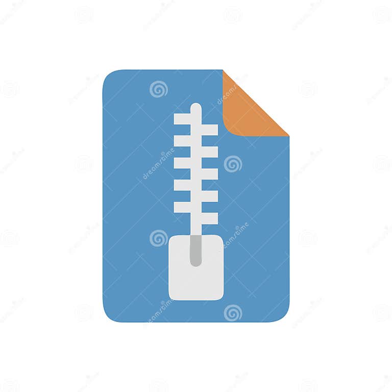 Creative Zip File Icon for Digital Storage Stock Vector - Illustration ...