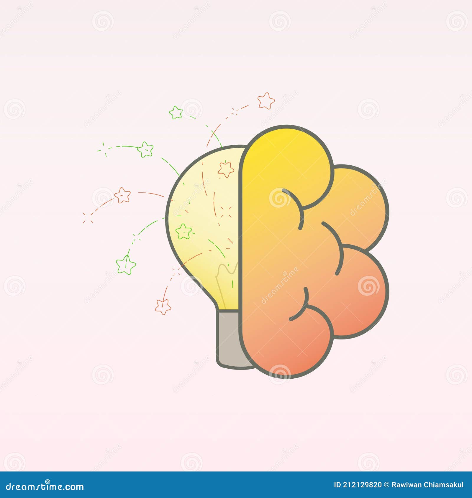 Creative Aptitude Brain stock vector. Illustration of abstract - 212129820