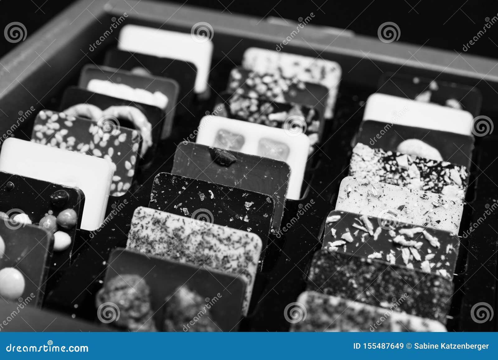 Creatively Decorated Chocolate Tablets Stock Image - Image of hazelnut ...