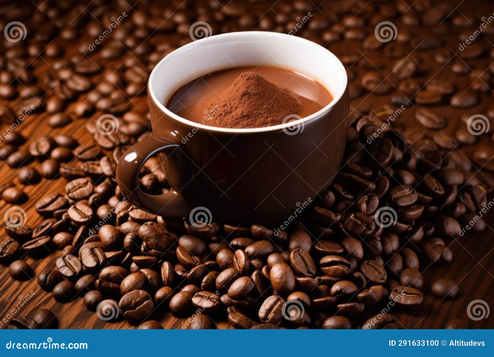 Creatively Positioned Coffee Beans Hinting at Stress and Cortisol ...