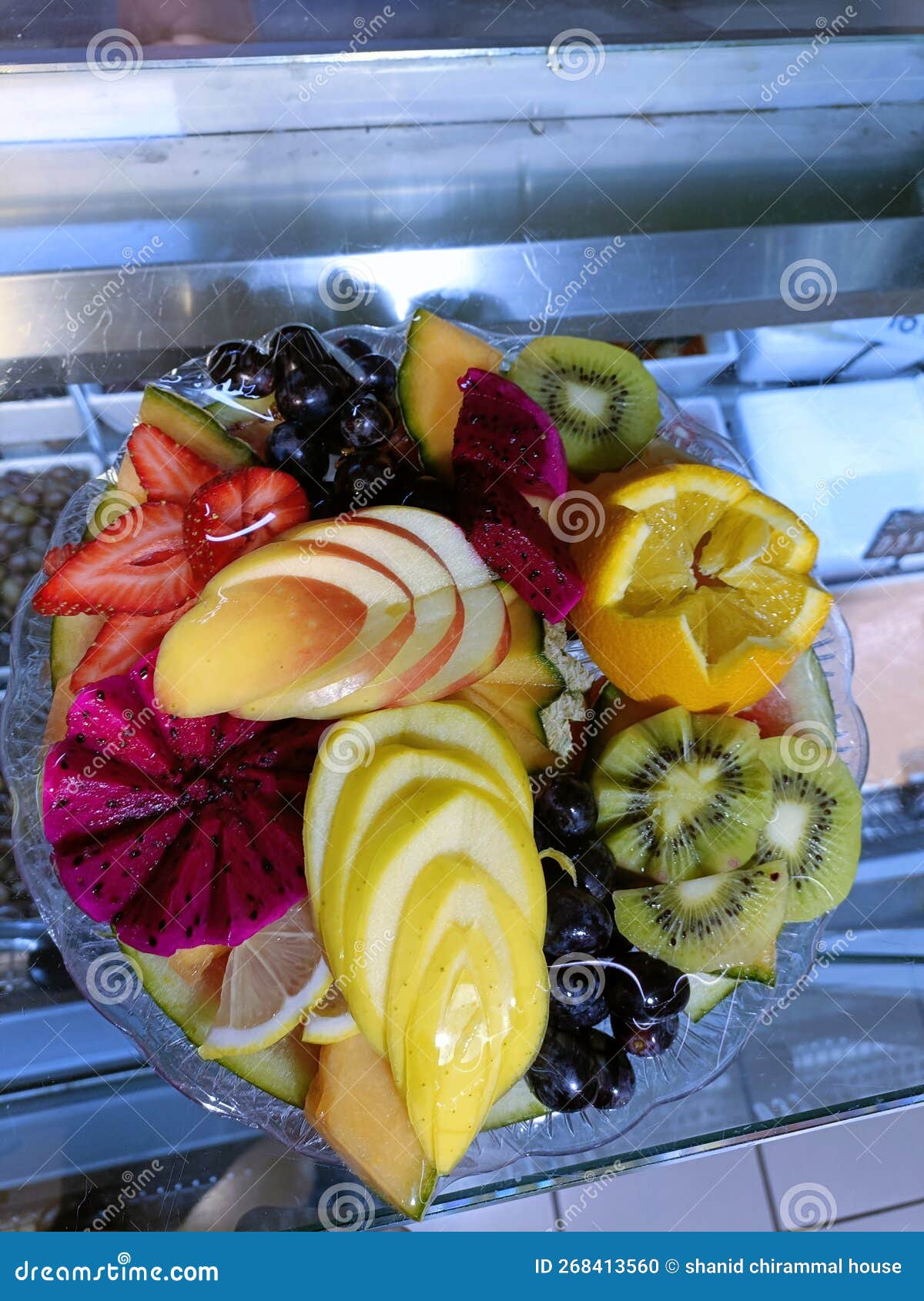 Creatively sliced fruits stock photo. Image of unusual - 268413560