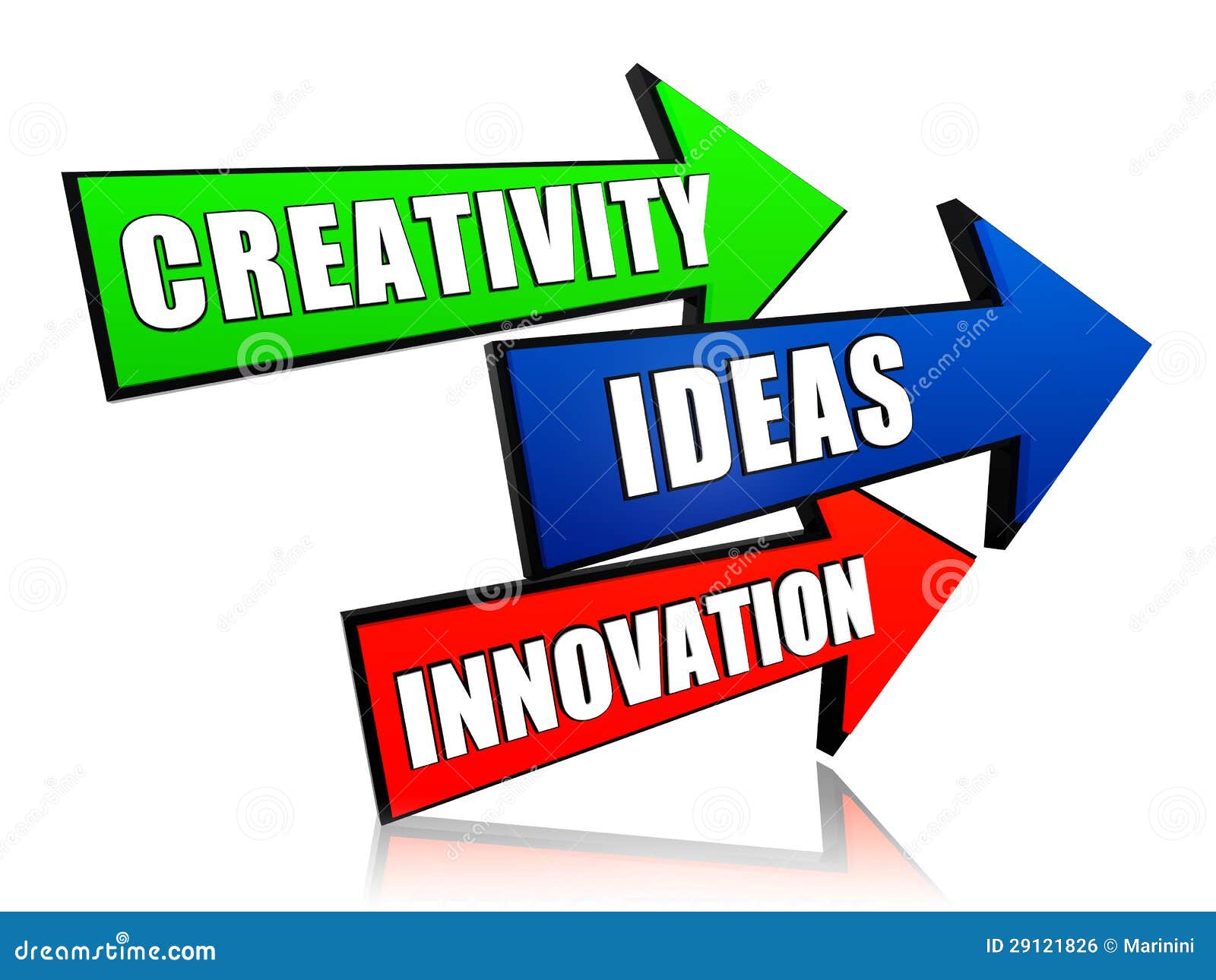 Creativiteit, Idee, Innovatie in Pijlen Stock Illustratie ...