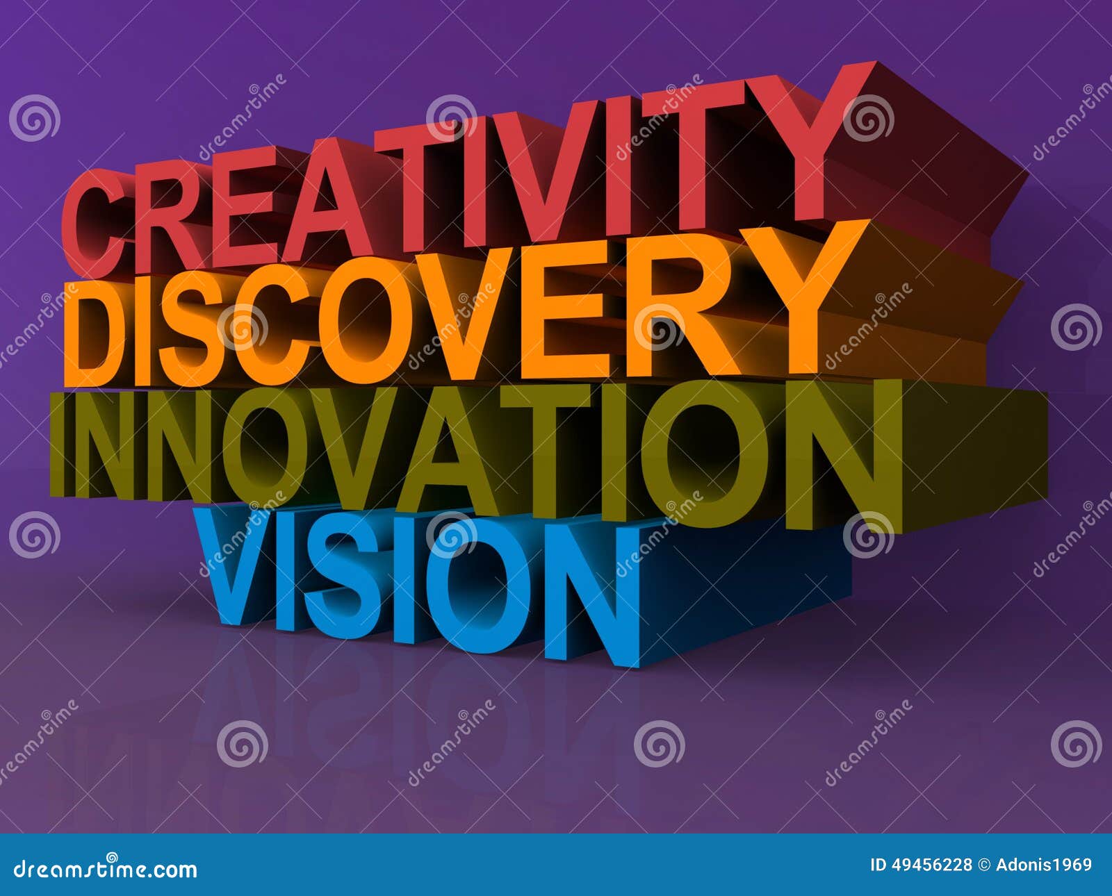 Creativiteit, Ontdekking, Innovatie En Visie Stock Illustratie ...