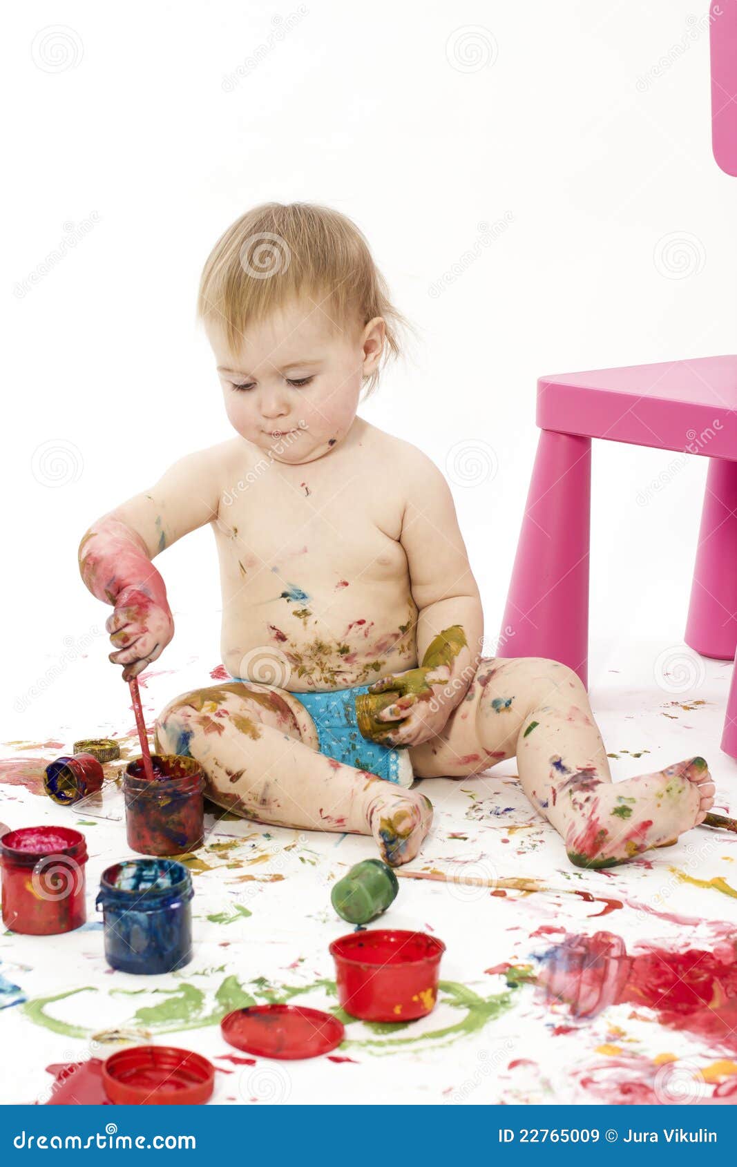 Creativity stock image. Image of painting, smiling, preschool - 22765009