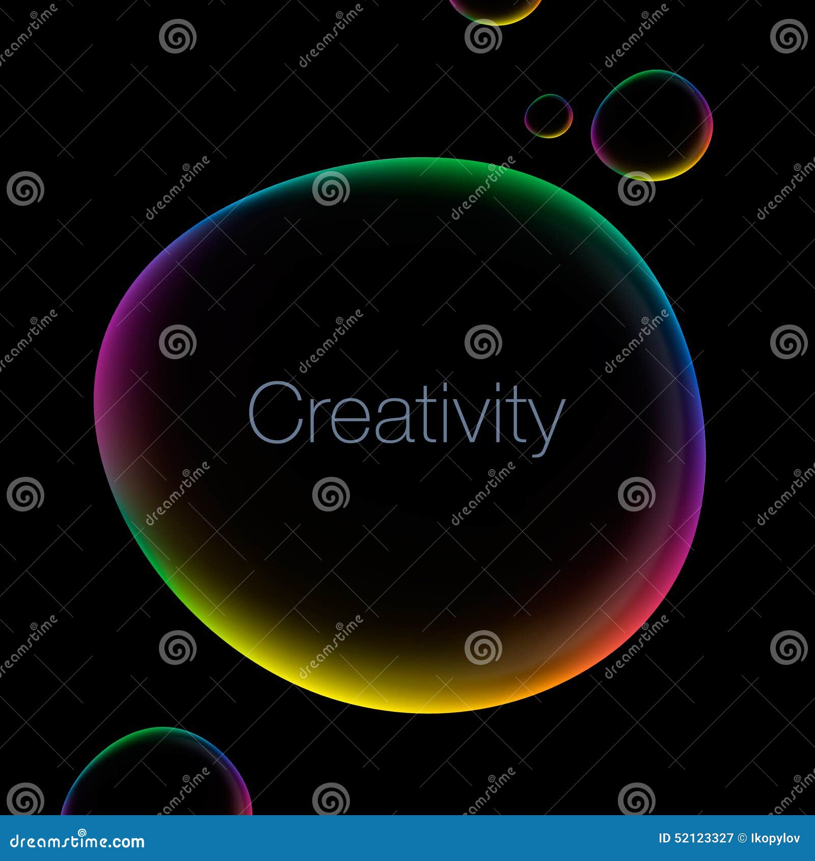 Creativity Abstract Background with Speech Bubble Stock Vector ...