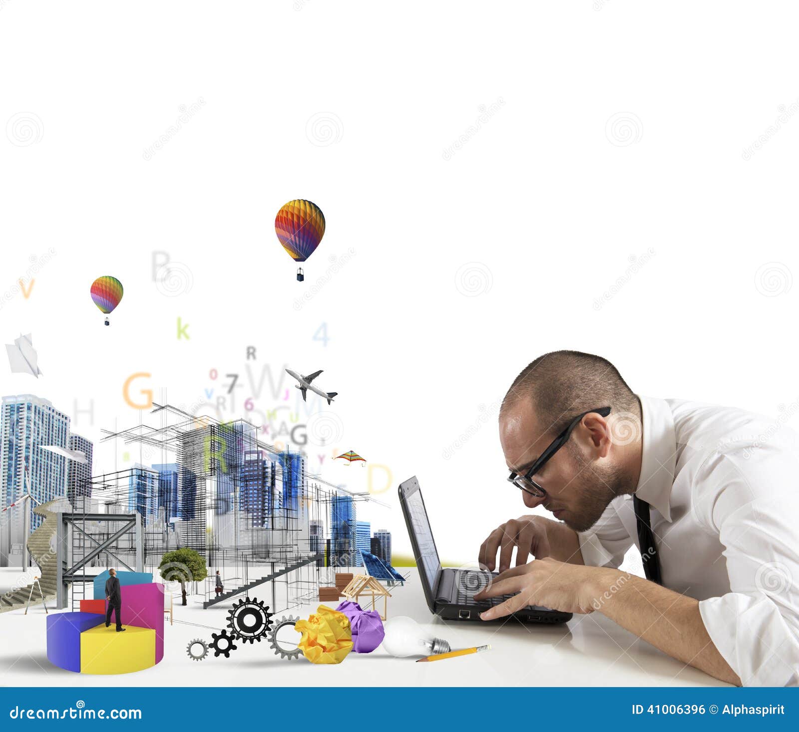 Creativity of an architect stock photo. Image of construct - 41006396