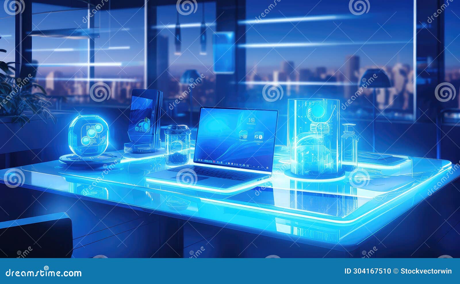 Creativity Blue Innovation Background Stock Illustration - Illustration ...