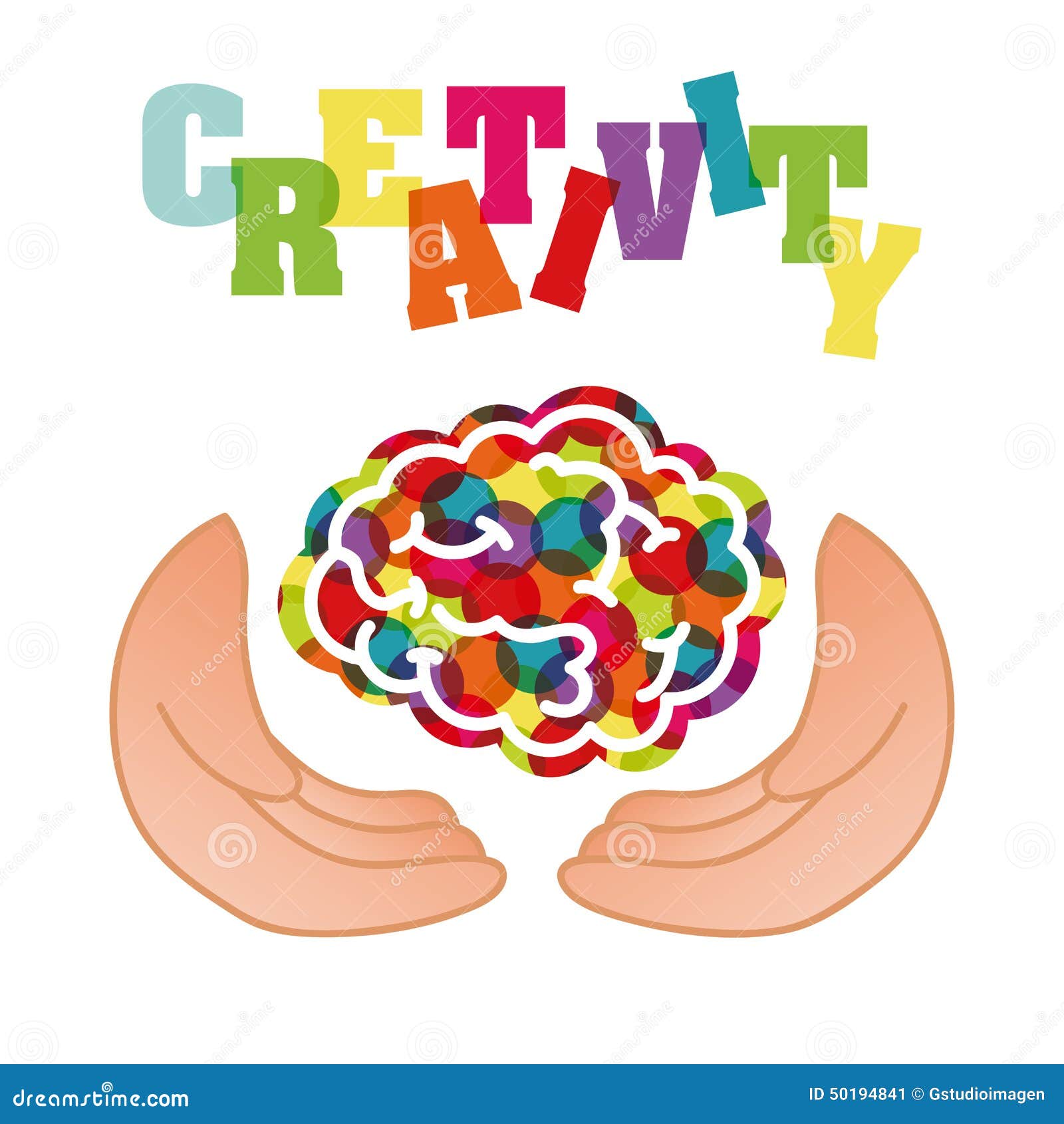 Creativity brain stock vector. Illustration of human - 50194841