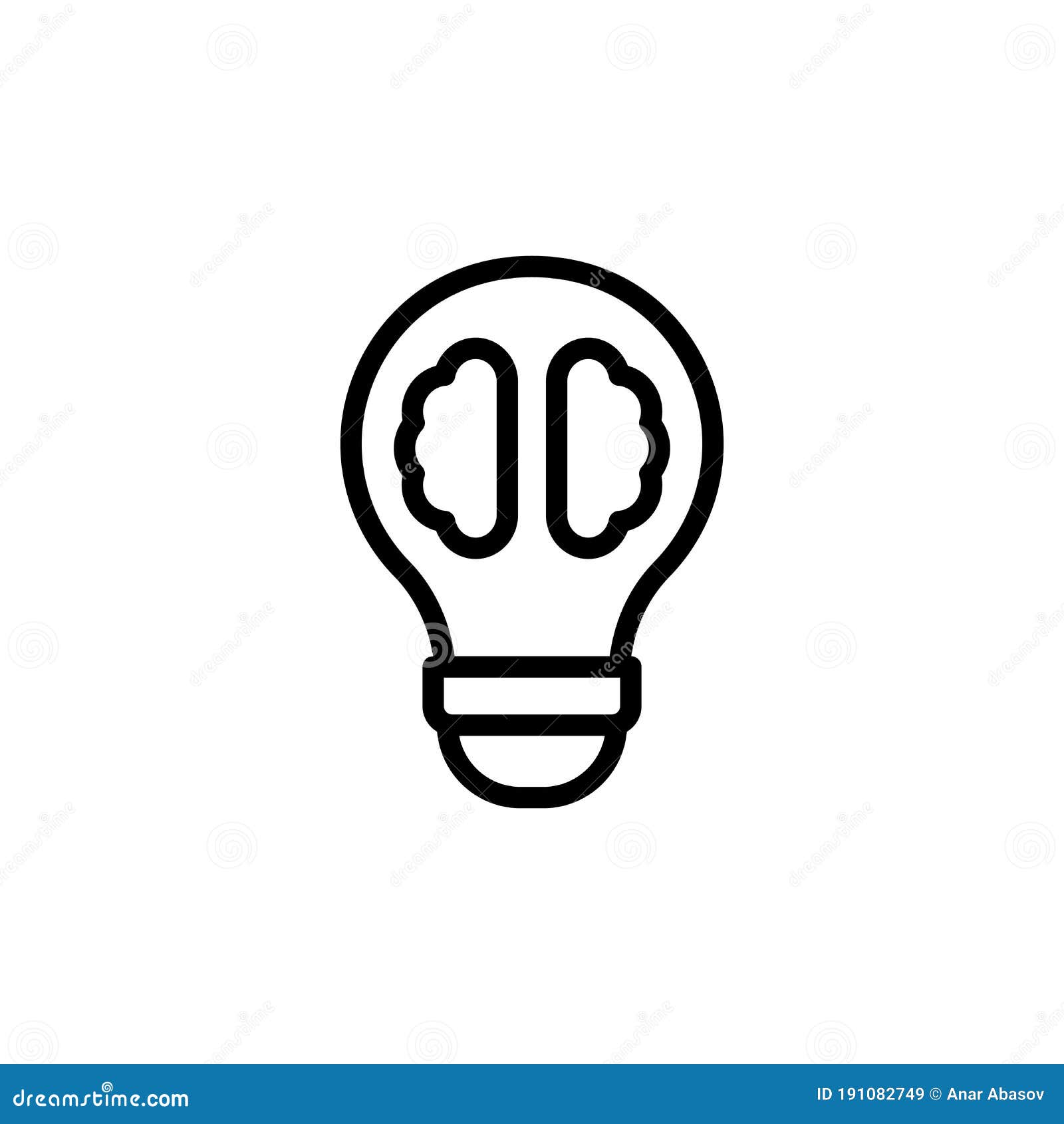 Creativity, Bulb, Brain Icon. Simple Line, Outline Vector Elements Of ...
