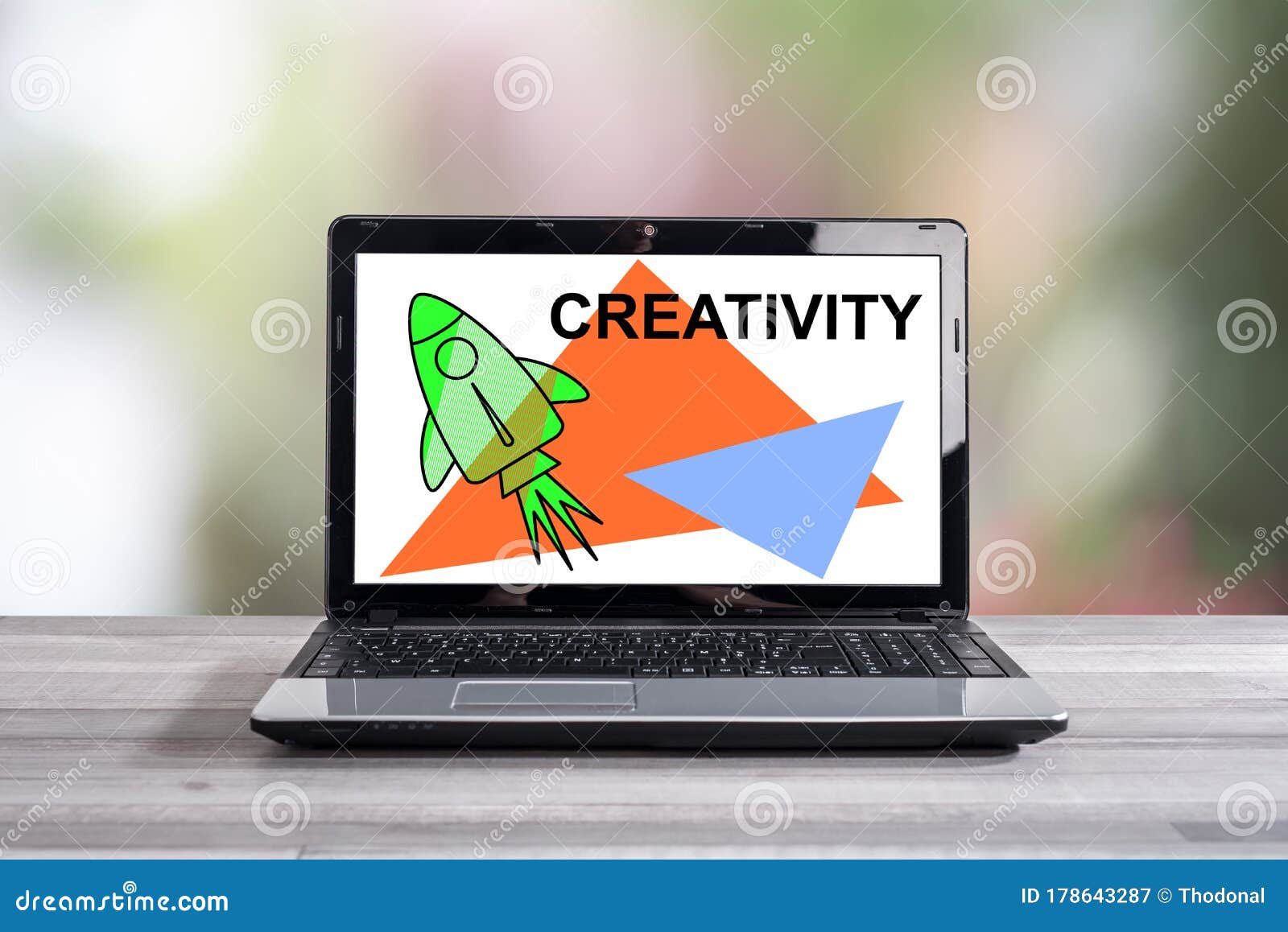 Creativity Concept on a Laptop Screen Stock Image - Image of concept ...