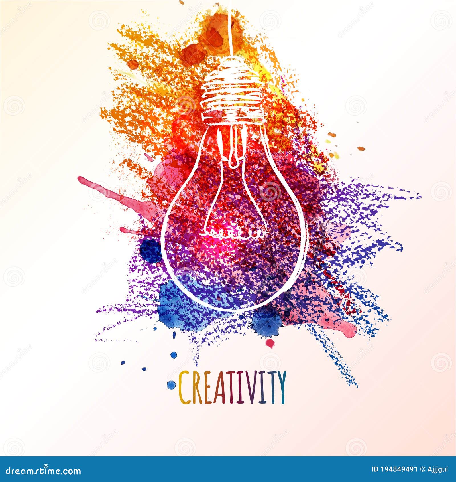 Creativity concept stock illustration. Illustration of creative - 194849491