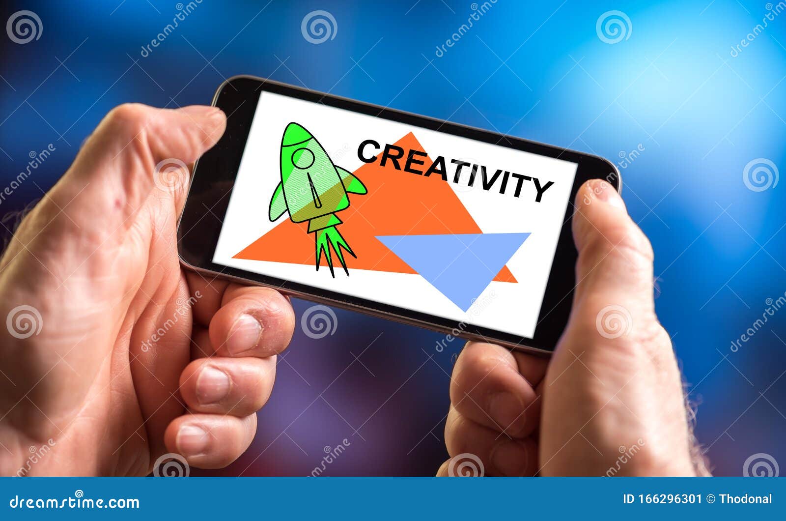 Creativity Concept on a Smartphone Stock Image - Image of smartphone ...